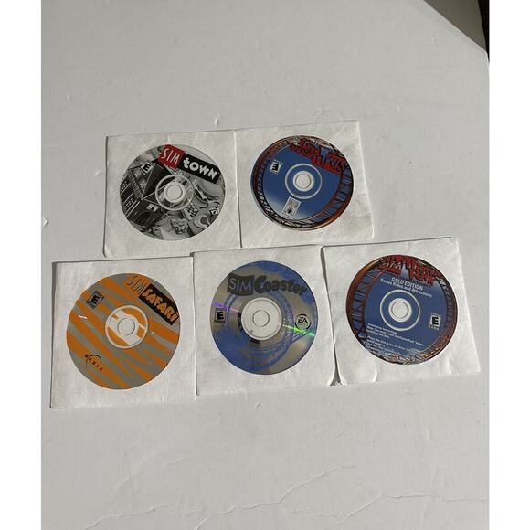 Video Games & Consoles | Maxis Sim Lot Of 5 Pc Cdrom Game Coaster ...